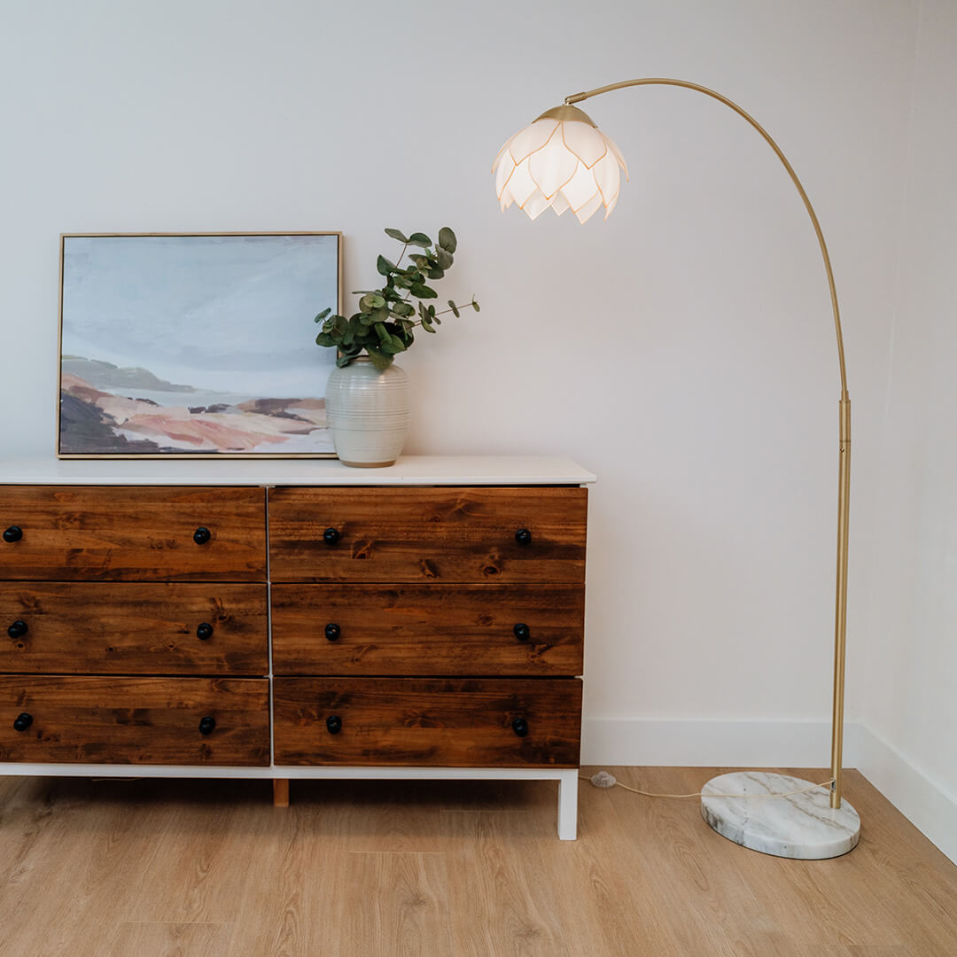 Living Lights | The Lotus Collection | Single Floor Lamp